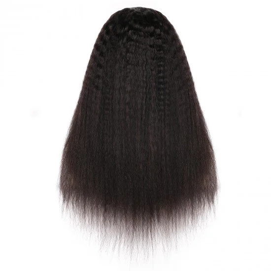 U Part Wig Kinky Straight Human Hair Wigs for Black Women