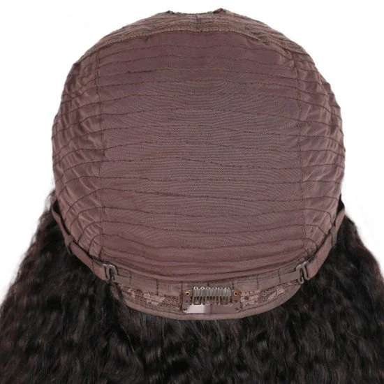 U Part Wig Kinky Straight Human Hair Wigs for Black Women